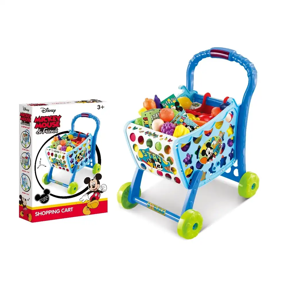 Disney Mickey Mouse Shopping Cart with Supplies - EODS008-903A