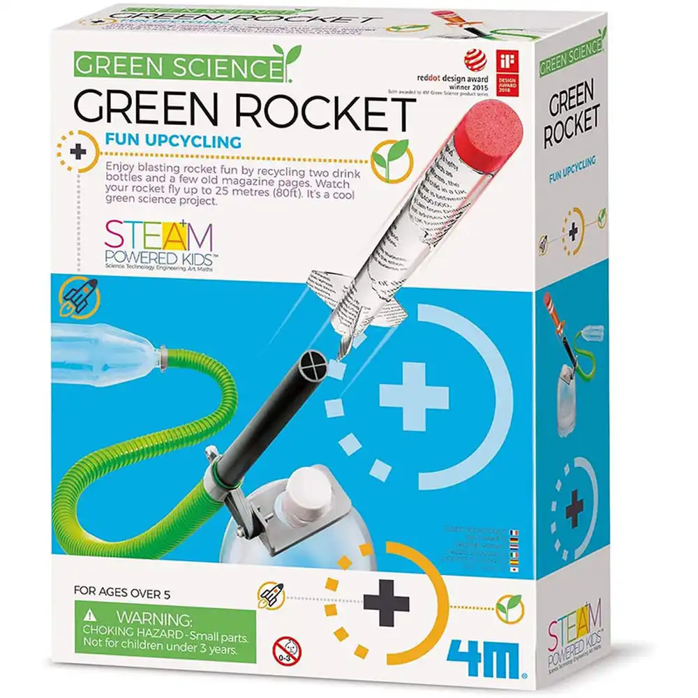 4M - Green Science Green Rocket Fun Upcycling - 03298