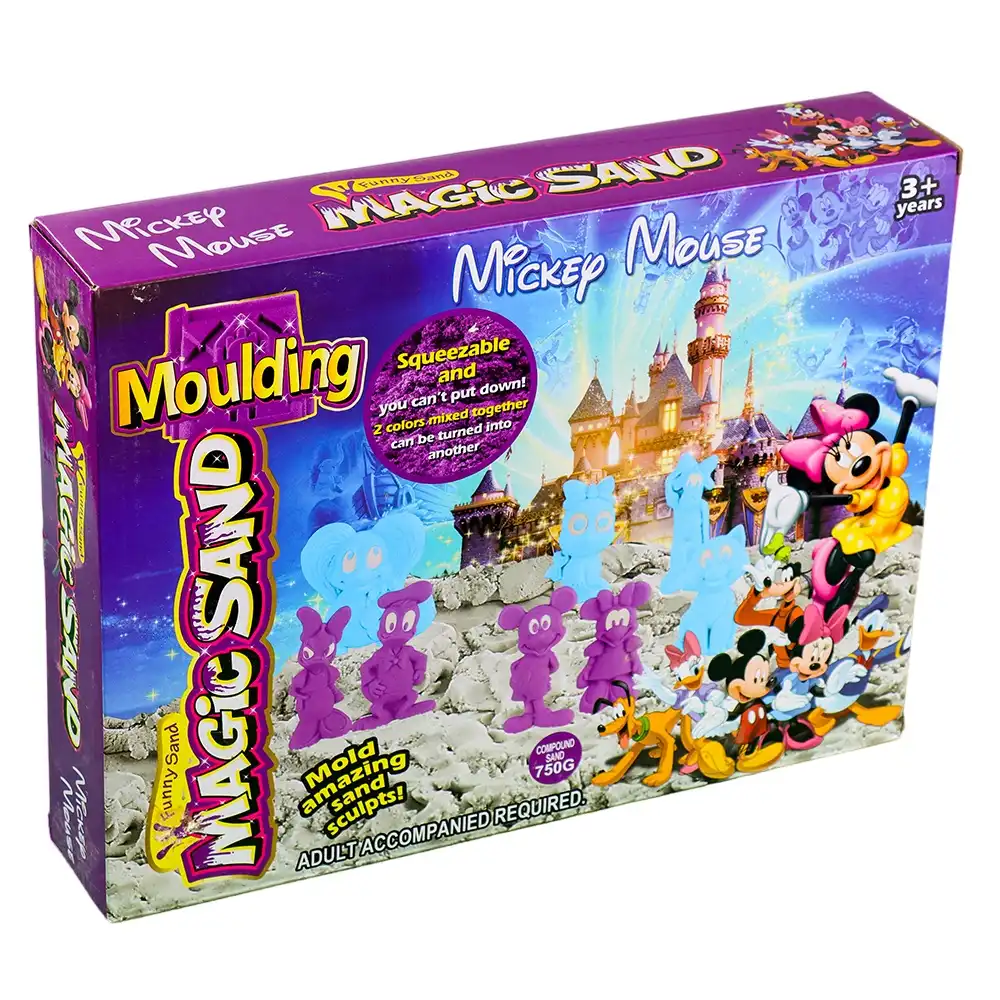 Magic Sand Mickey Mouse Figures Set with Sand Sculpts 750gm - 4419