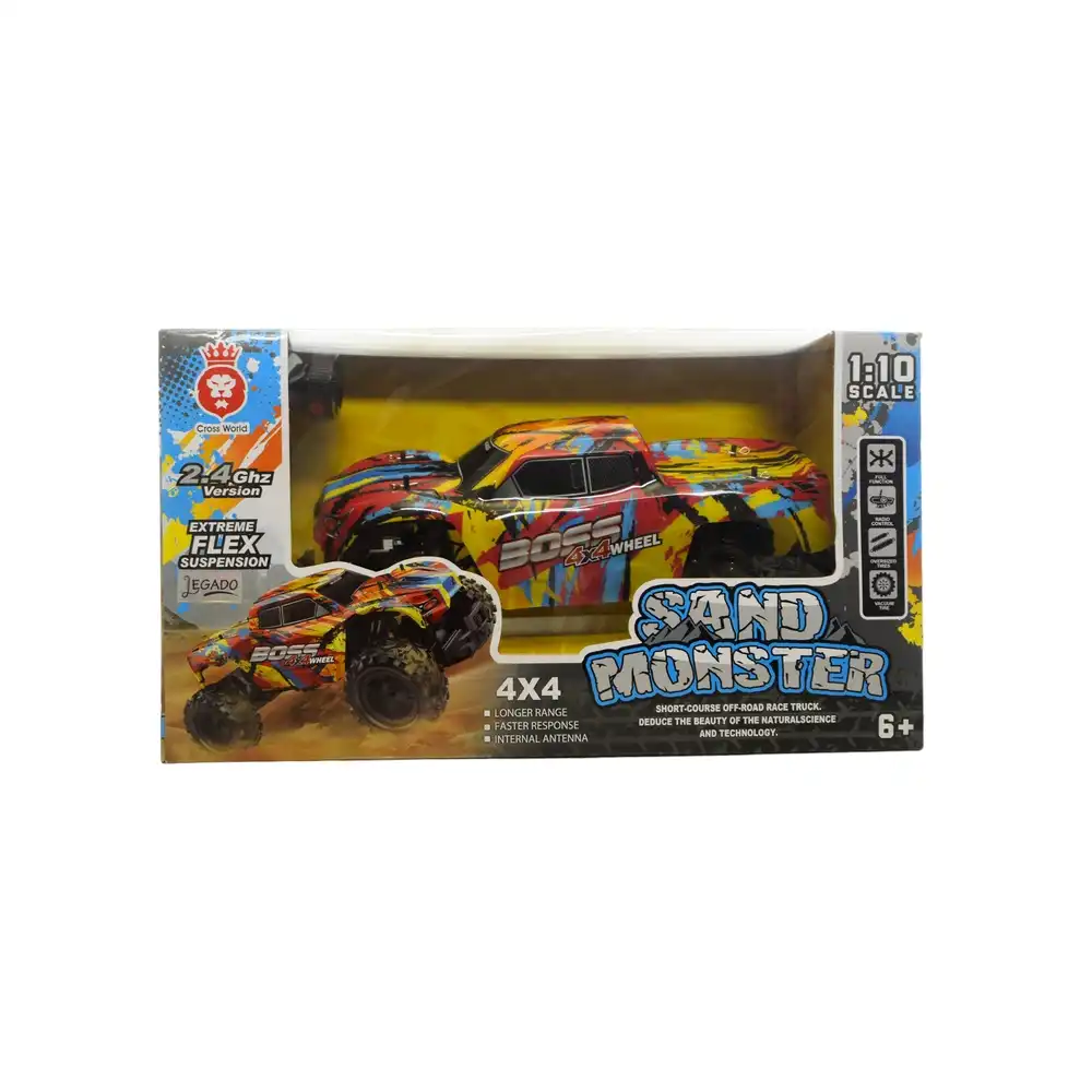 Sand Monster 4x4 Boss Wheel 1:10 Off Road Vehicle with Remote Control ...