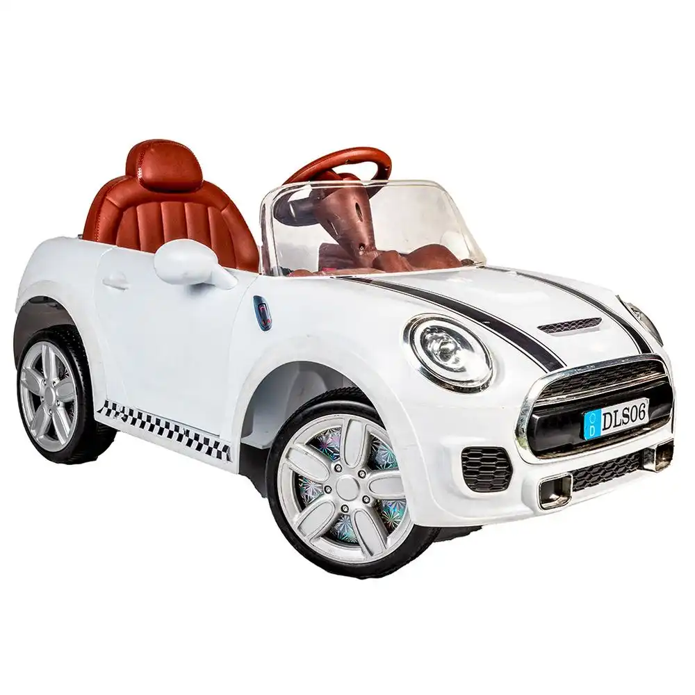 Twig Electric Ride-on Car for Kids with Remote Control - White - DLS-06