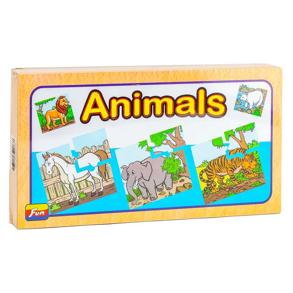 Animals Game Wooden Box Puzzle