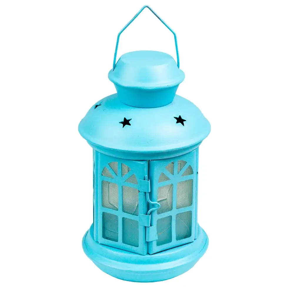 Cyan Metal Ramadan Lantern - EL-F