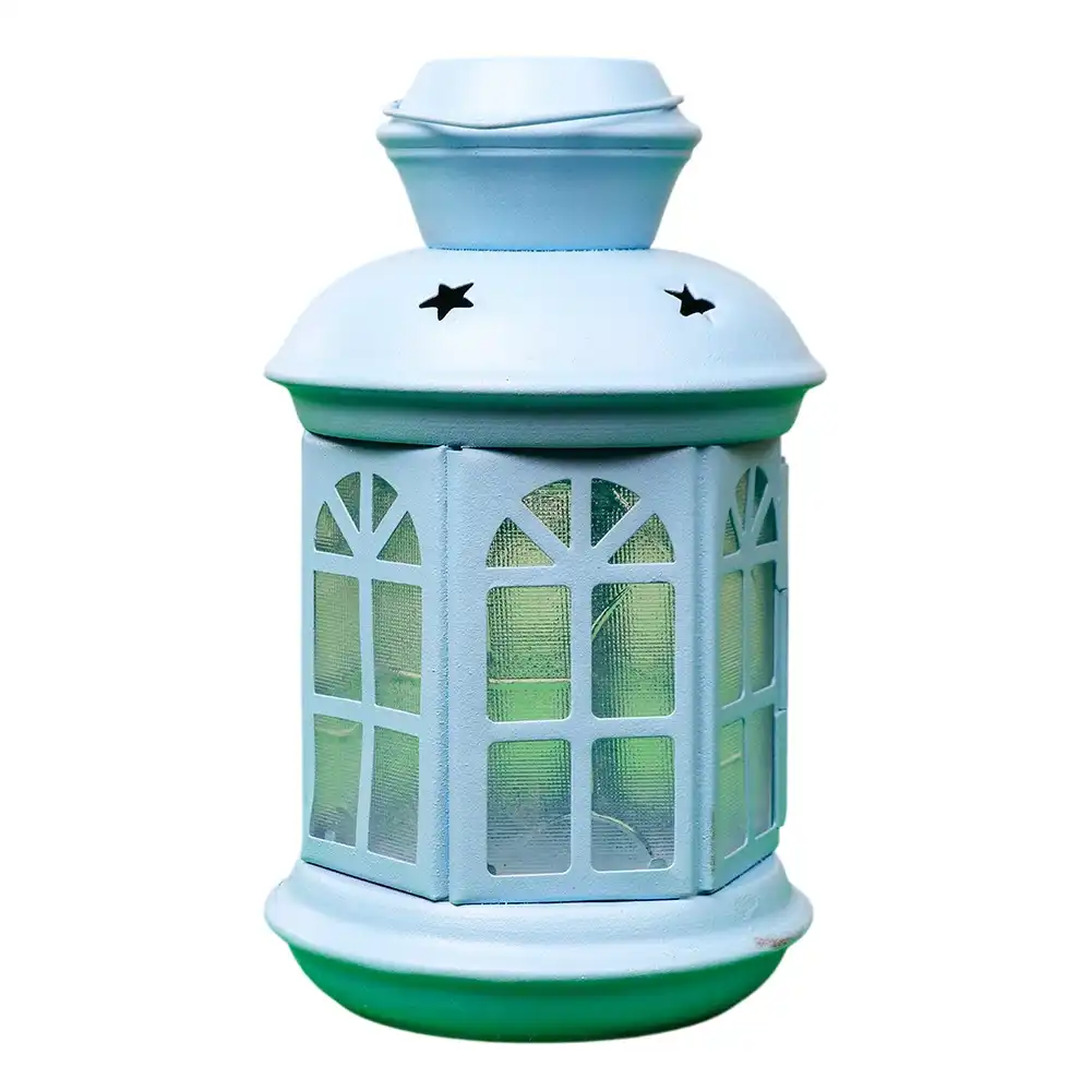Ikea Metallic Ramadan Lantern - Cyan - 11068