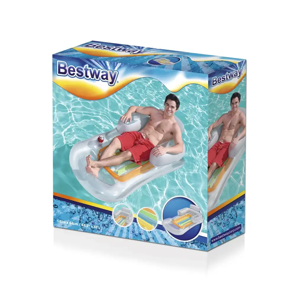 Bestway - Float Blue Vinyl Floating Lounge Chair - 43028