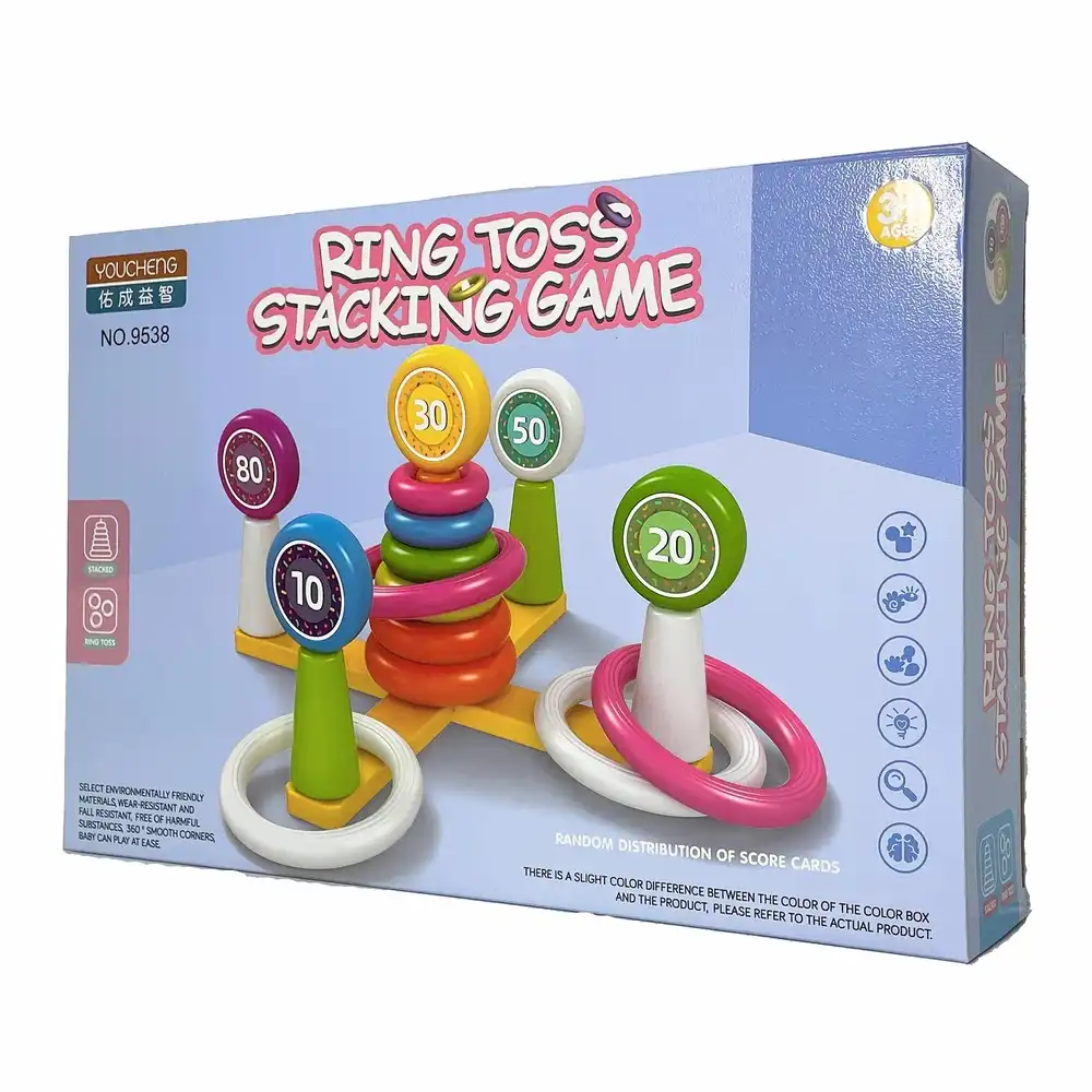 Numbers Ring Toss Stacking Game - 9538