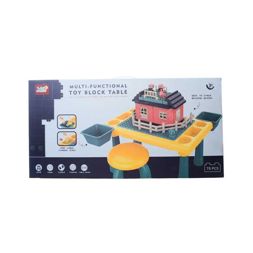 Multi Functional Toy Block Table 76 Pieces - 669-30