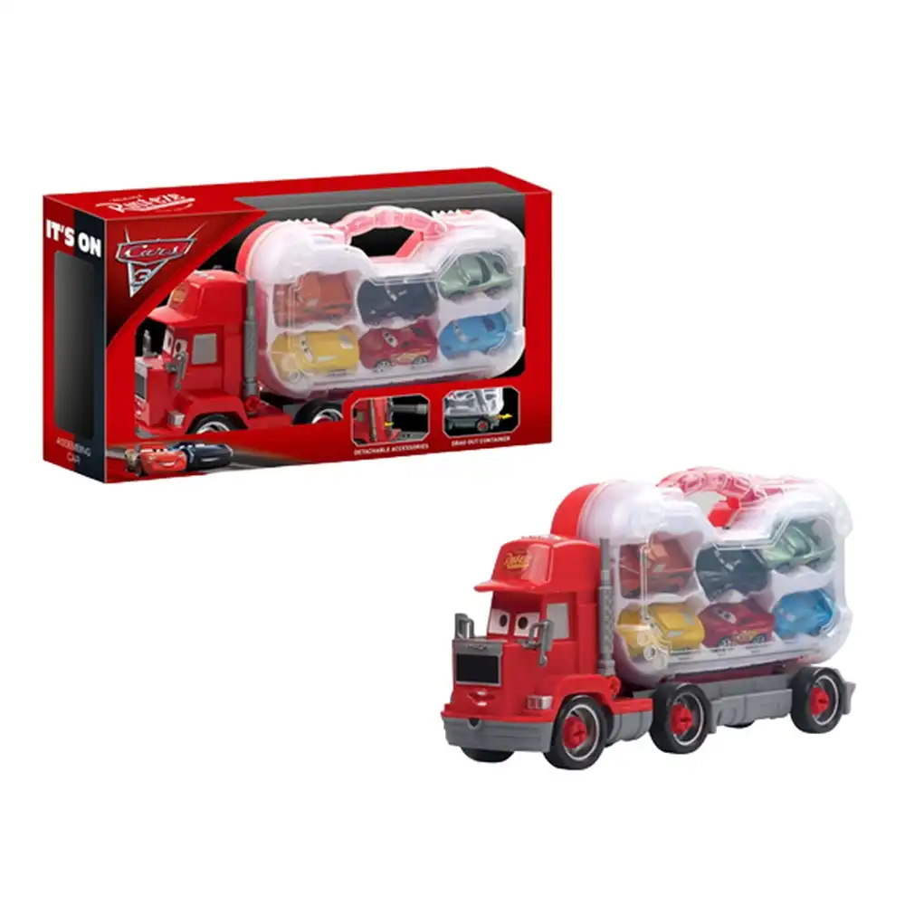 Cars 3 Truck with 6 Cars - 8620-4