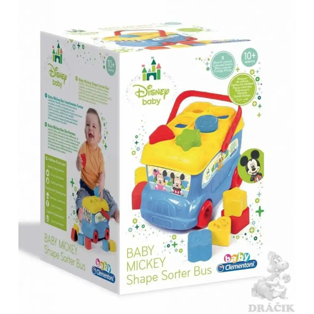 Clementoni - Baby Mickey Bus Inserimento Forme - 14395