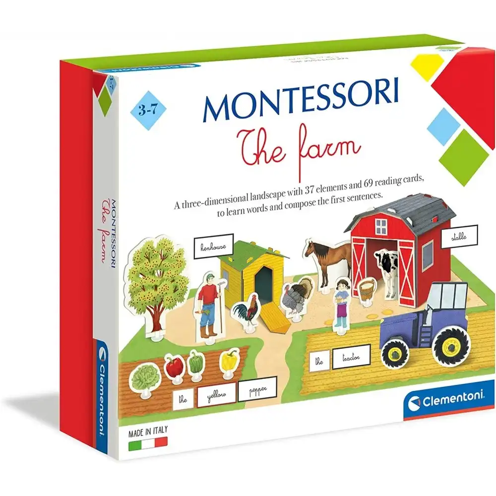 Clementoni - Montessori The Farm Educational Game - 61336