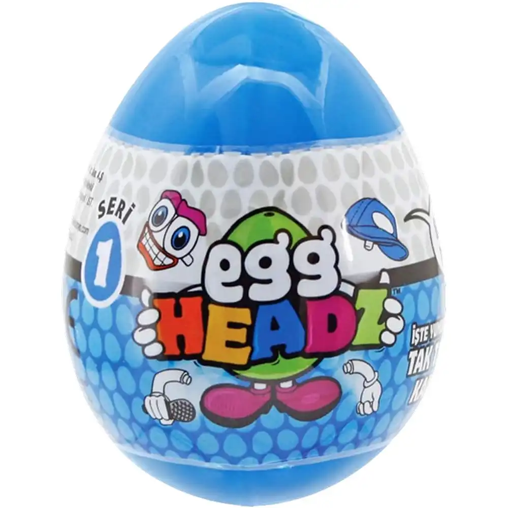 Egg Headz Series 1 Collectible Toy, Green and Blue and Pink - EH15-001A